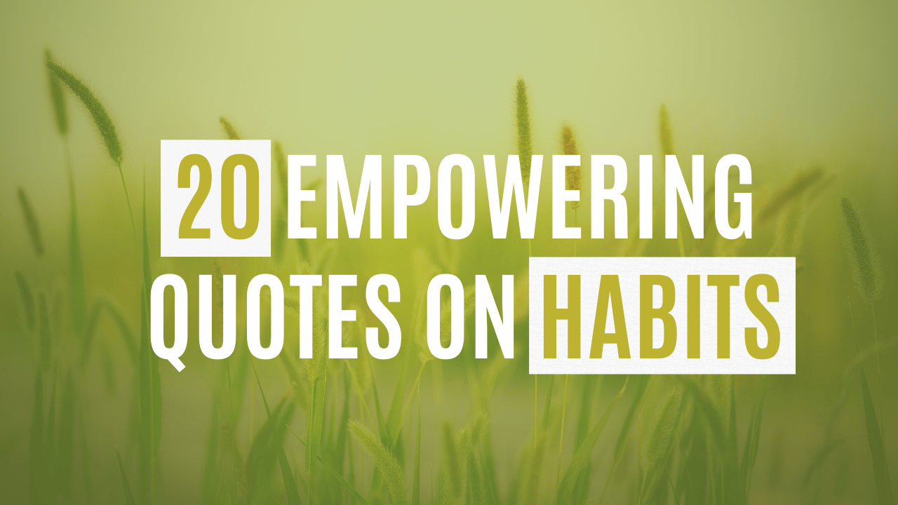 20 Positive Quotes about habits to change your life - romilrambhad.com